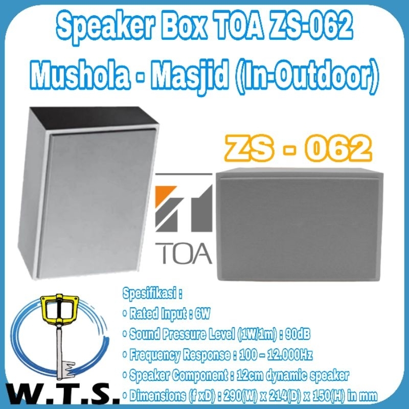 Jual TOA - Speaker Box Toa ZS-062 - Mushola In-Outdoor | Shopee Indonesia