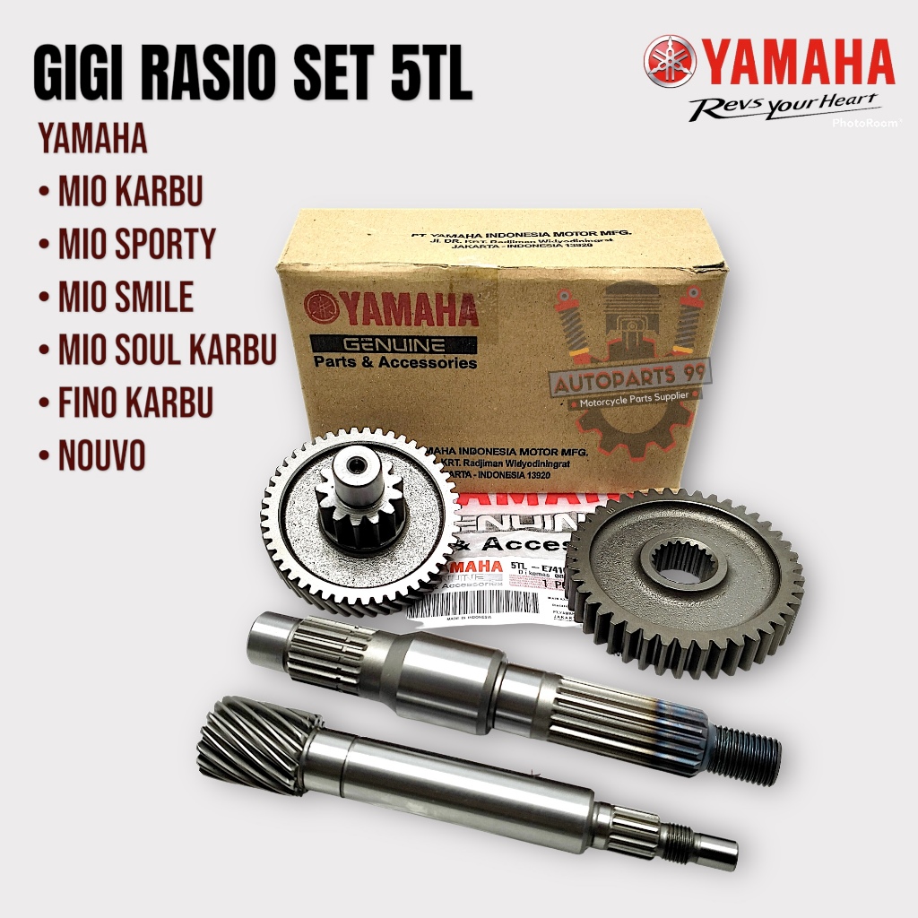 Jual Gigi Rasio Set Yamaha Mio Sporty Smile Soul Karbu Fino Nouvo Karbu ...