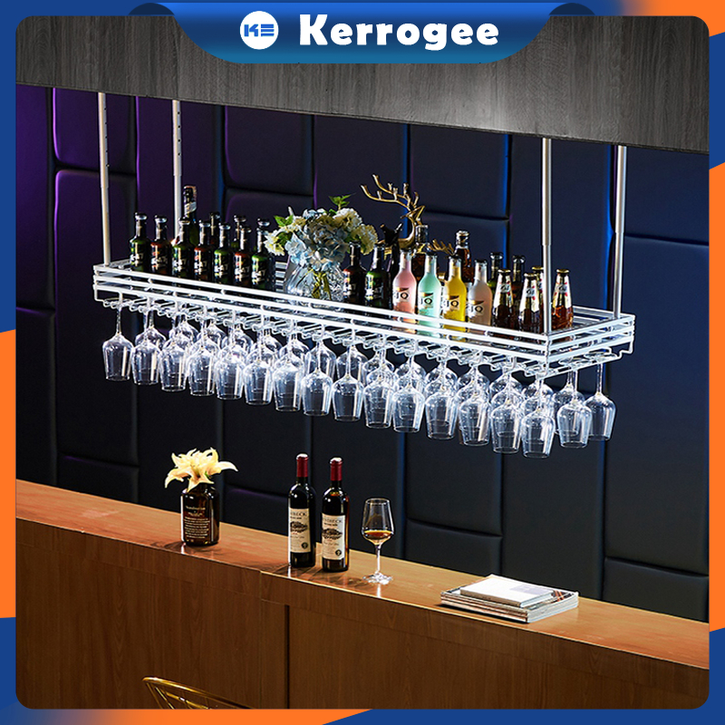 Jual Rak Gantung Gelas Wine Gantungan Gelas Besi Gantungan gelas wine bar gantungan gelas ...