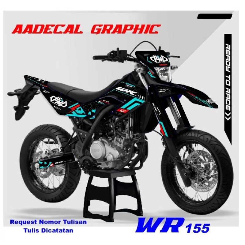 Jual decal wr155 simpel stiker wr simpel terbaru decal stiker yamaha ...