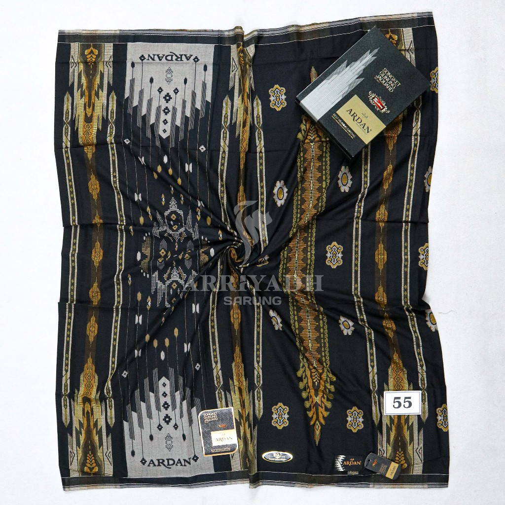 Jual Sarung Ardan Motif SGJ Songket Gunung Jaquard Putih Hitam Warna ...