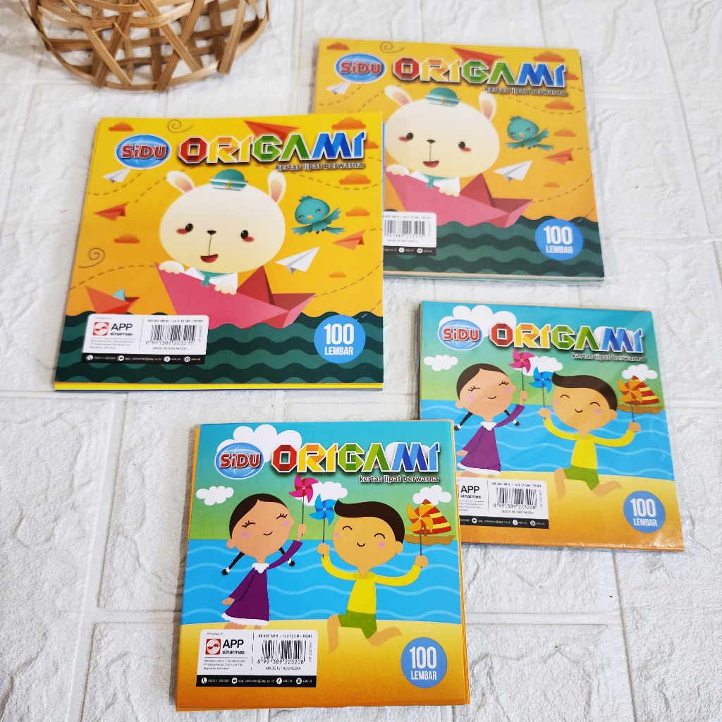 Jual SIDU KERTAS LIPAT ORIGAMI BESAR (16X16CM) DAN KECIL (12X12CM ...