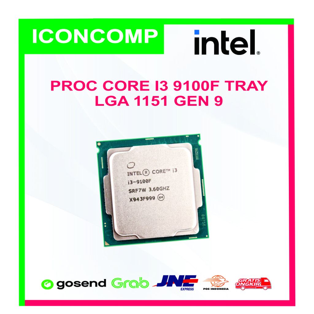 Jual PROCESSOR INTEL CORE I3 9100F TRAY LGA 1151 GEN 9 | Shopee Indonesia