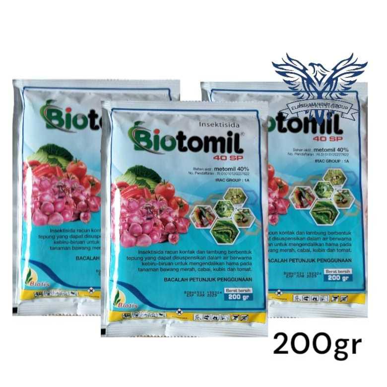 Jual Biotomil 40SP 200gr Metomil 40% Insektisida Pengendali Hama Ulat ...