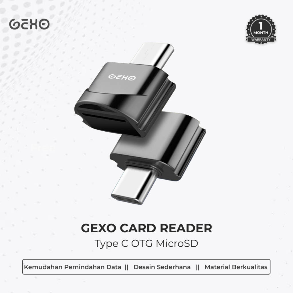 Jual Gexo Alat Baca Transfer data Type C OTG MicroSD P31 | Shopee Indonesia