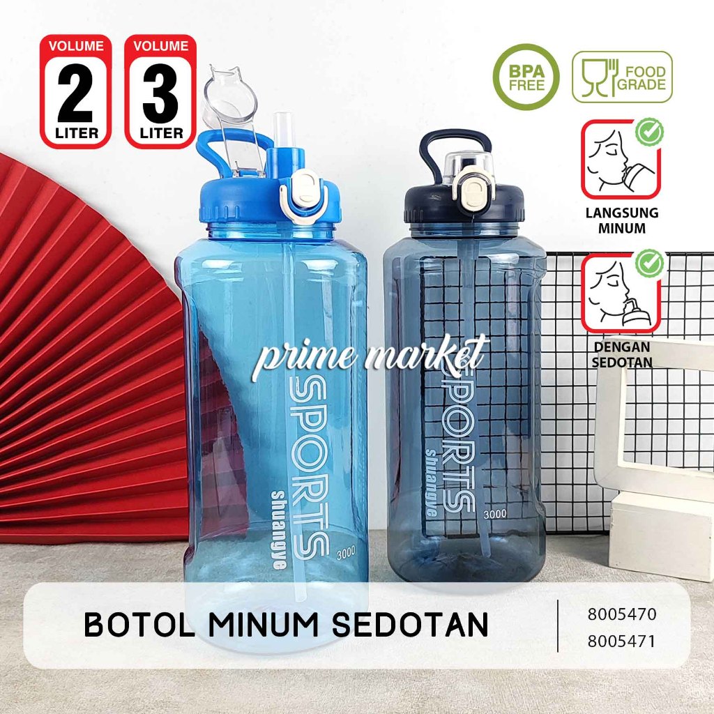 Jual Botol Minum 2 Liter Botol Minum 3 Liter Botol Minum Aesthetic ...