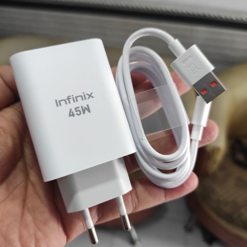 Jual charger infinix 45 watt 45w original copotan hp ( second kondisi ...