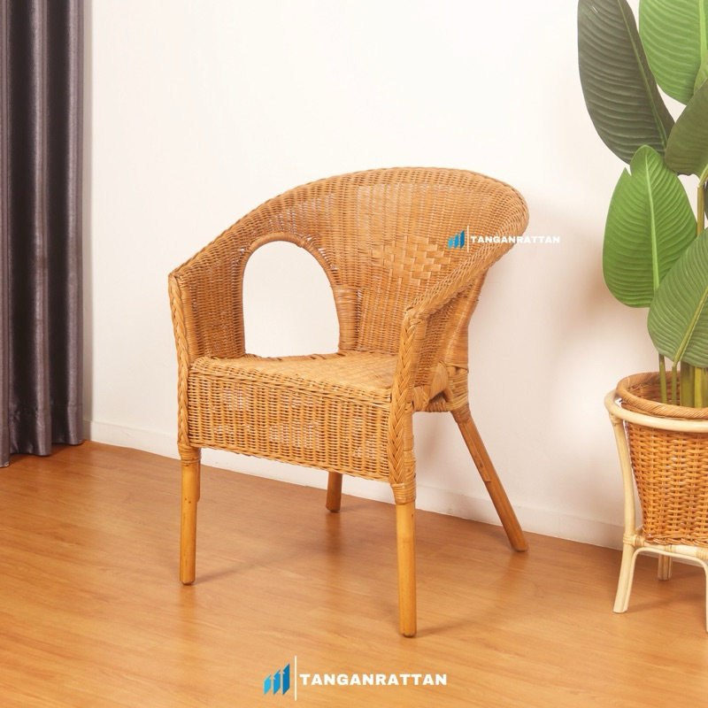 Jual Kursi Teras Kelek Rotan Minimalis / Kursi Tamu Santai Rotan ...