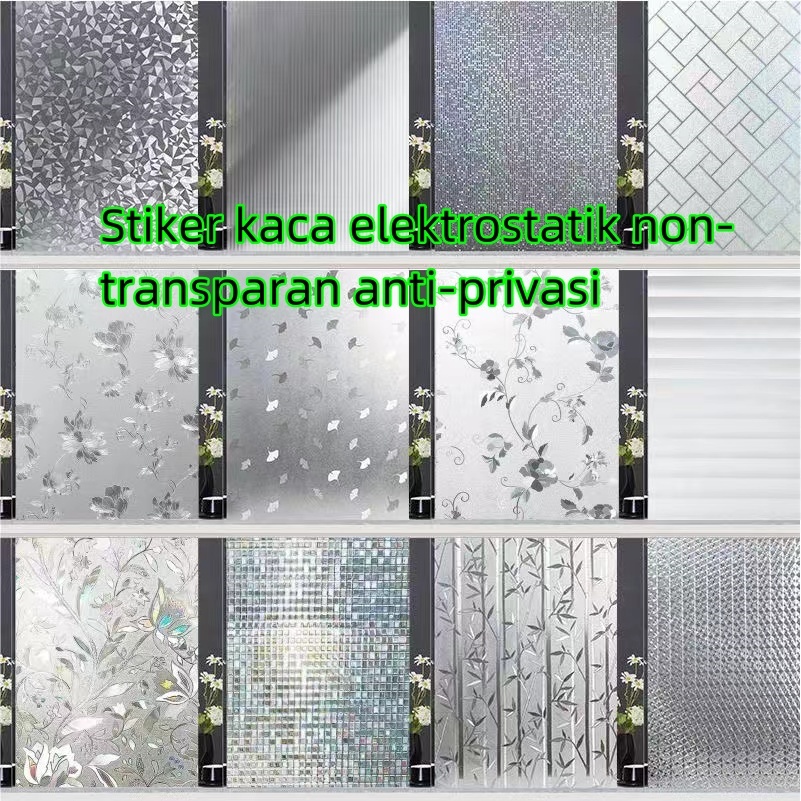 Jual Stiker kaca elektrostatis bebas lem/stiker pintu kaca dapur/stiker ...