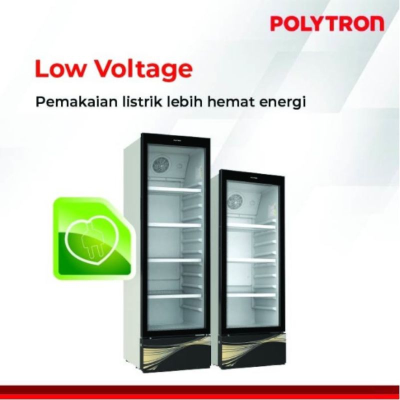 Jual POLYTRON Showcase 180 Liter 3 Rak Lemari Pendingin Low Watt SCN ...