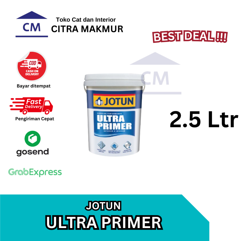 Jual Jotun ULTRA PRIMER - 2.5 Ltr (Cat primer premium untuk interior ...