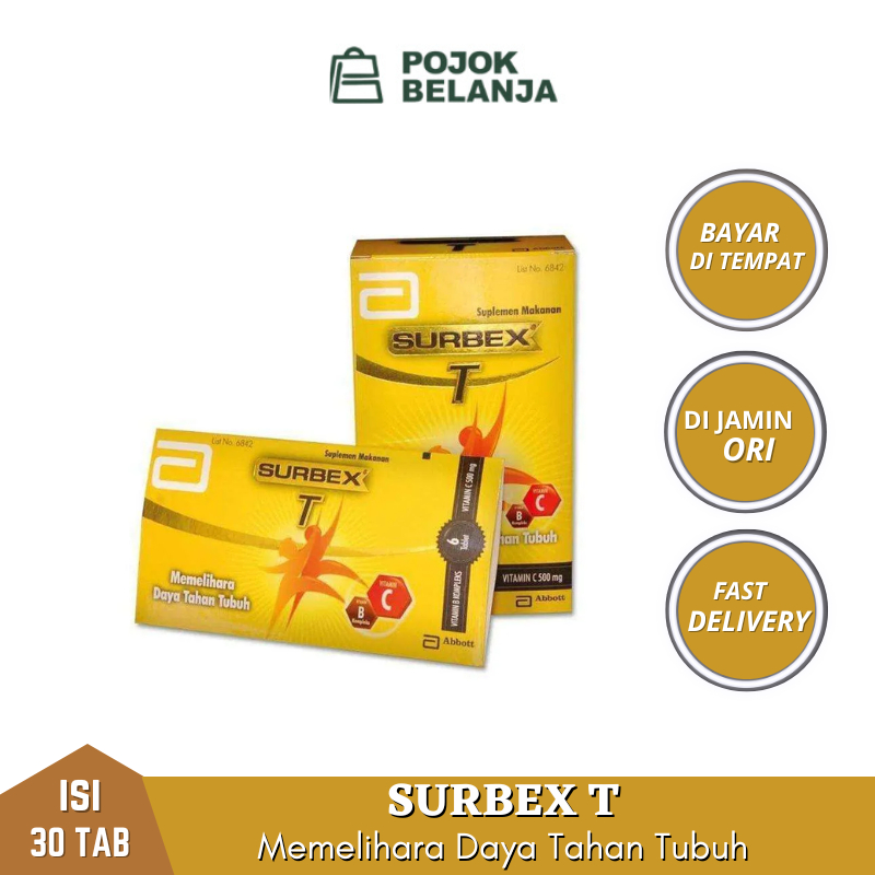 Jual Surbex T box 30 tablet - Vitamin B kompleks & Vitamin C | Shopee ...