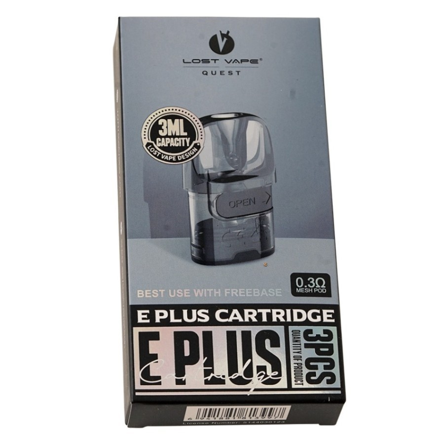 Jual Catridge Lost Vape E Plus Pod 3ML / Catridge E Plus by Lost Vape ...