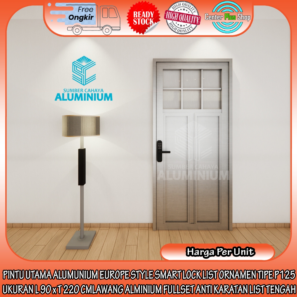 Jual [INSTANT] PINTU UTAMA SMART LOCK LIST ORNAMEN TIPE P124UKURAN L 90 ...