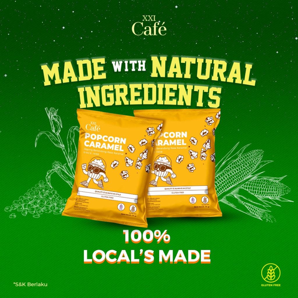 Jual Popcorn Caramel Pack XXI Cafe 80gr | Shopee Indonesia