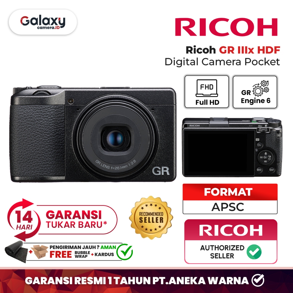 Jual Ricoh GRIIIx HDF Digital Camera Pocket Compact Ricoh GR III x Ricoh GRIII xHDF Resmi ...