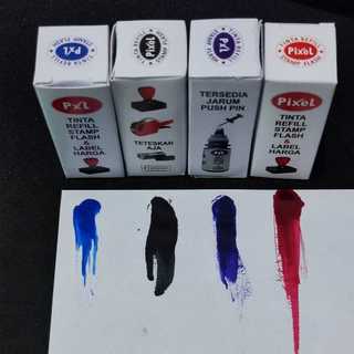 Jual PIXEL Tinta Stampel Otomatis Isi Ulang Flash Refill Stamp Ink Cap ...