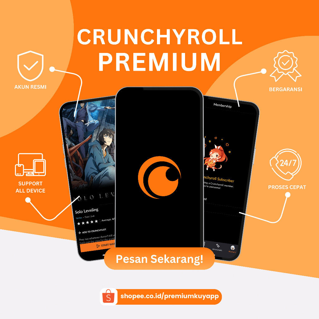 Jual CRUNCHYROLL PREMIUM [SEBULAN] | Shopee Indonesia