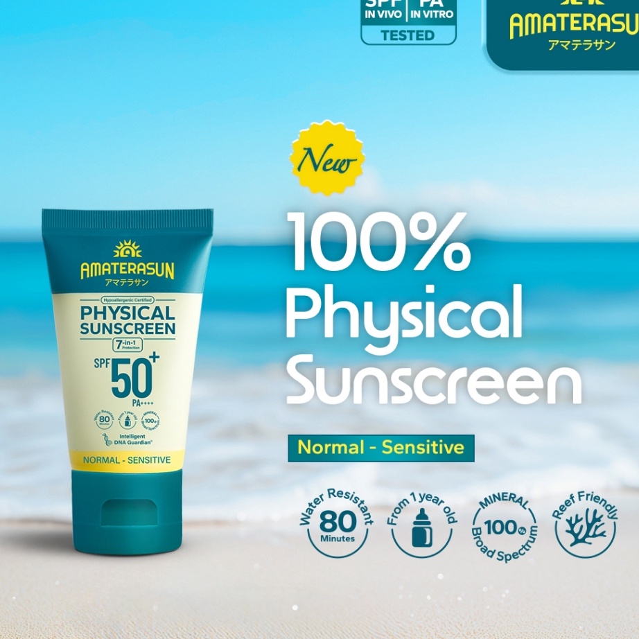 Jual KODE 77 CERTIFIED IN VIVO AMATERASUN Physical Sunscreen SPF 5 PA ...