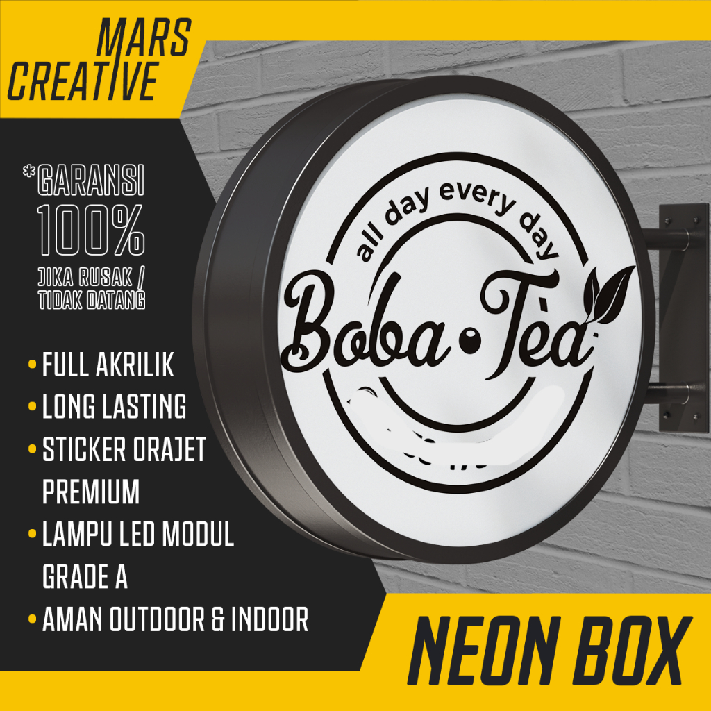 Jual NEON BOX Indoor dan Outdoor - Ukuran 50 x 100 cm Tahan Awet ...