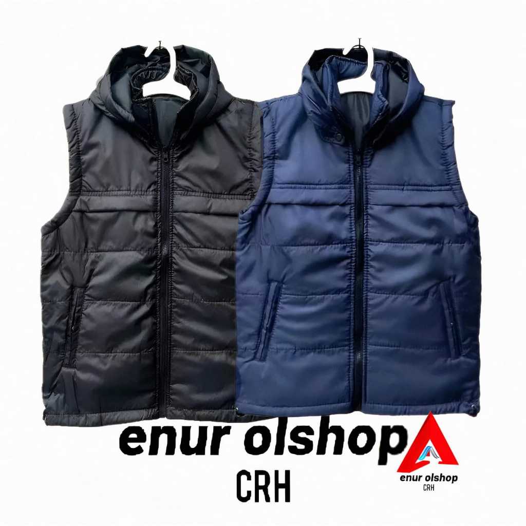 Jual jaket rompi pria / jaket rompi parasut / jaket vest body m L XL ...