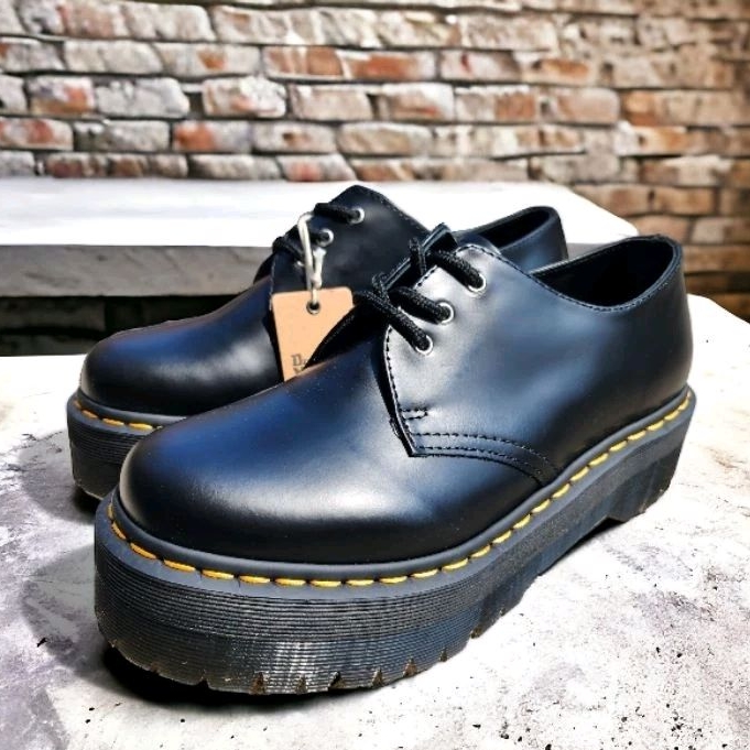 Jual Sepatu Boots Docmar 1461 QUAD Platform low Black Smooth PK ...