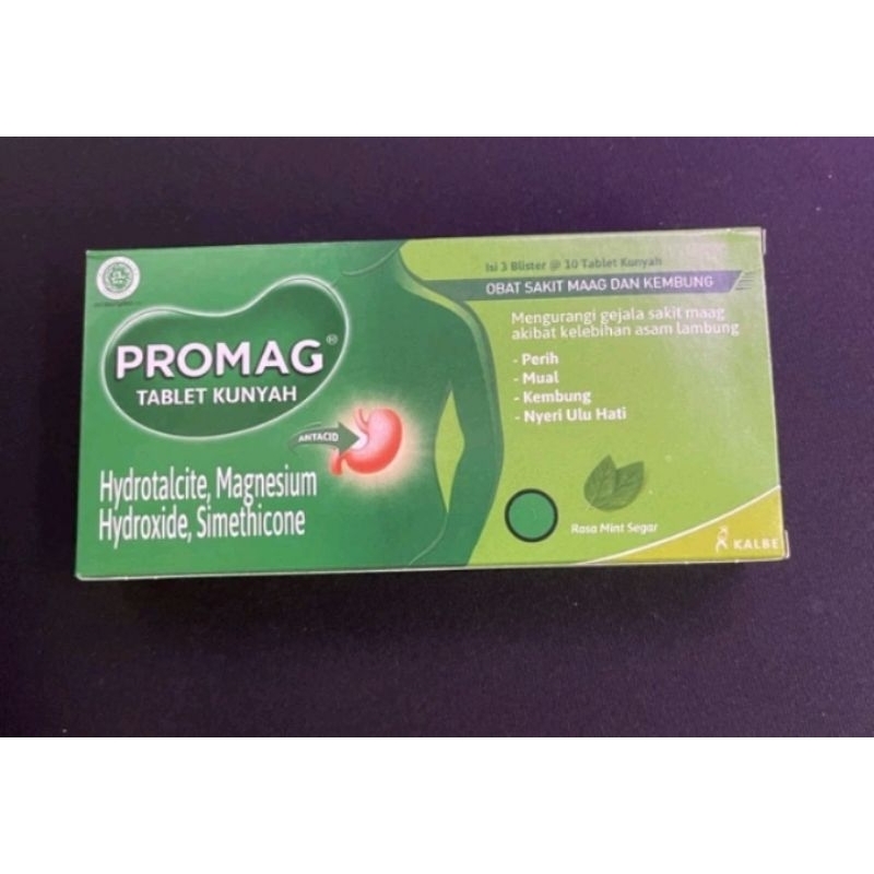 Jual PROMAG TABLET KUNYAH 3 Blister @ 30 Tablet Kunyah | Shopee Indonesia