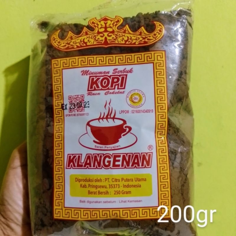 Jual kopi klangenan asli lampung kopi bubuk lampung kemasan 200gr ...
