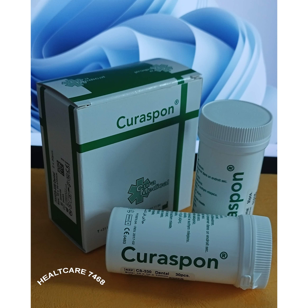 Jual Curaspon" Dental Non Steril 10 x 10 x 10 mm ''" 1 tube isi 30 pcs ...