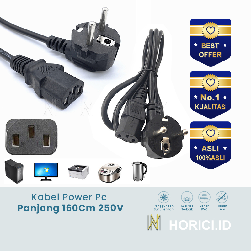 Jual KABEL POWER PC / KOMPUTER / Kabel Printer /Kabel CPU Cable ...