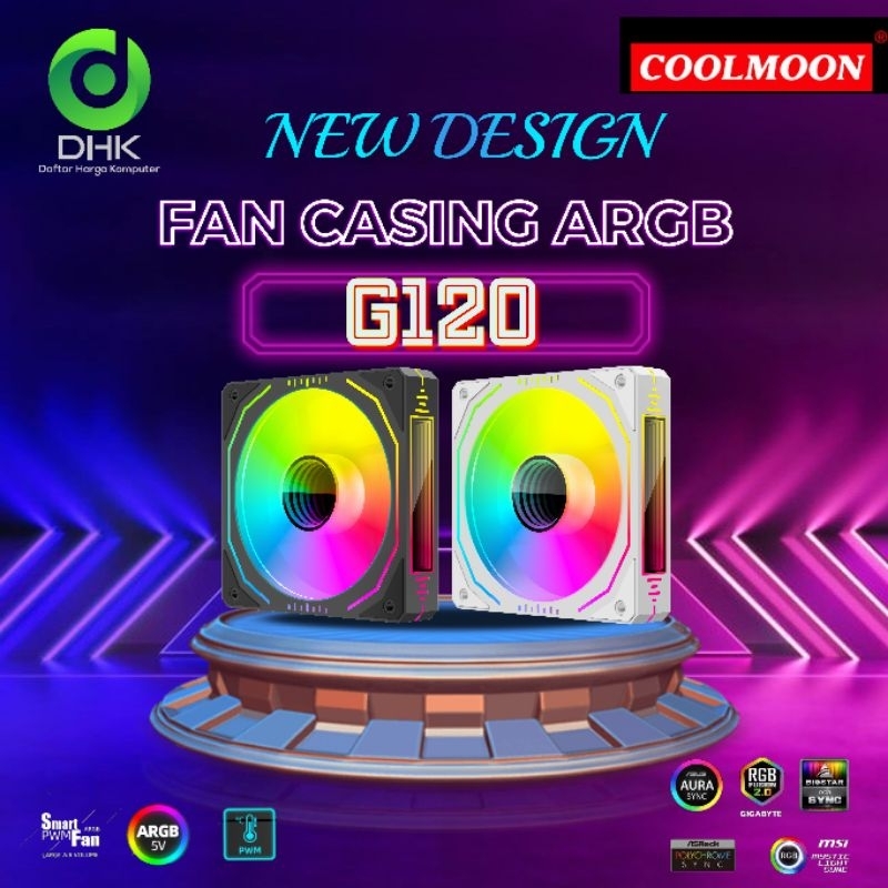 Jual COOLMOON FAN CASING G120 ARGB PWM 12CM INFNITY LENSE | Shopee ...