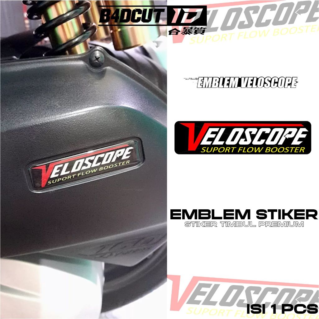 Jual Stiker Veloscope Emblem CVT Aksesoris Keren Motor Matic Sticker ...