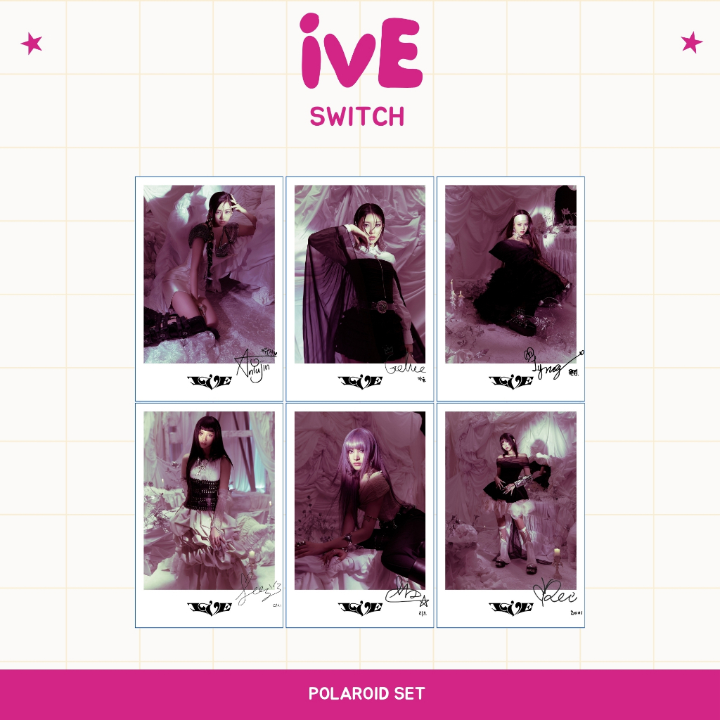 Jual POLAROID IVE SWITCH (ISI 7 PCS + LAMINASI 2 SISI) TANDA TANGAN TTD KPOP PHOTOCARD CARDS ...