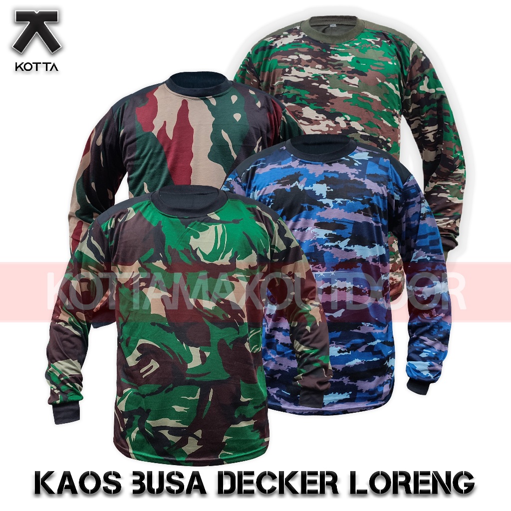 Jual KAOS DECKER BUSA LORENG TNI NKRI AU KOPASSUS DIGITAL MARPAT GURUN LENGAN PANJANG ARMY ...