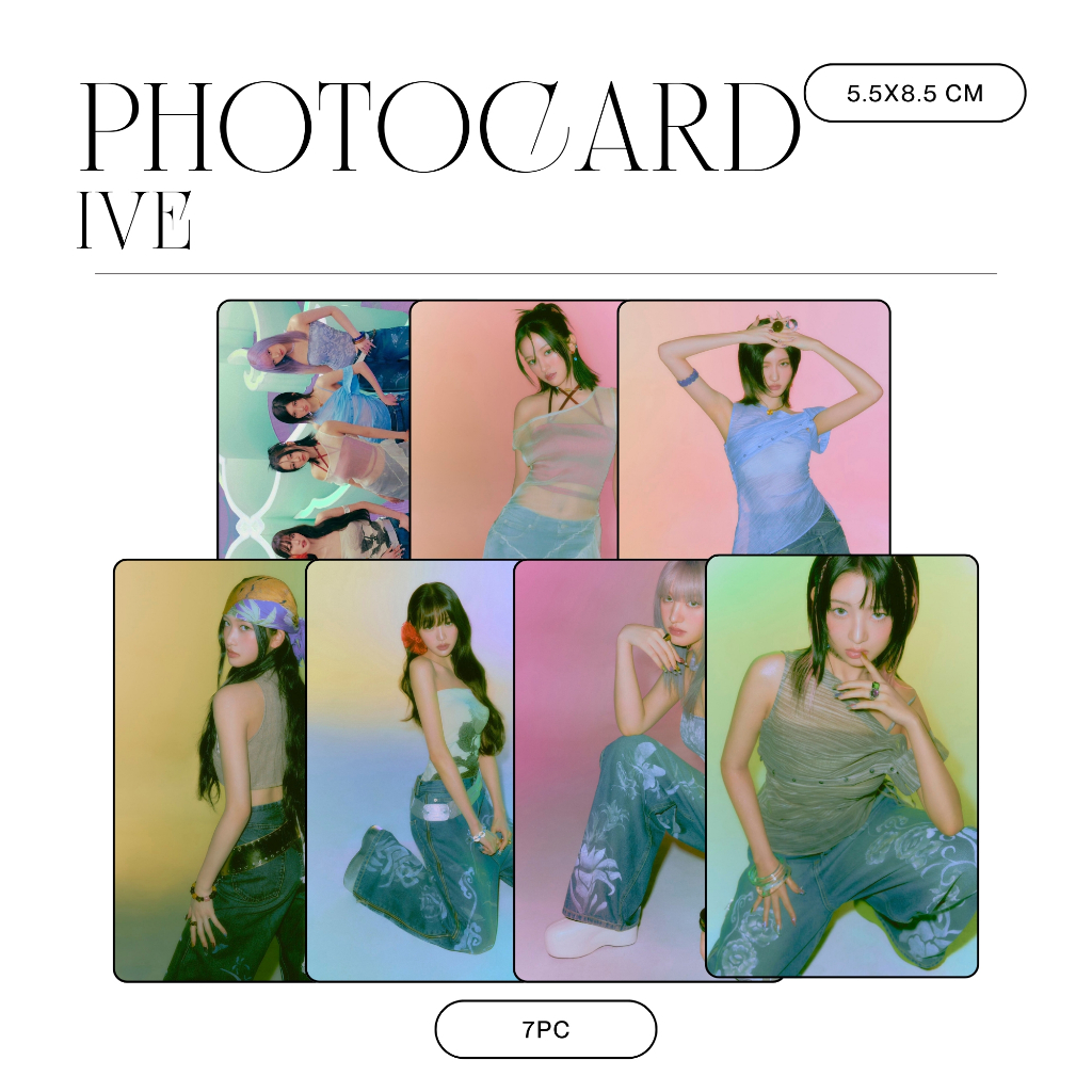 Jual PHOTOCARD IVE SWITCH (ISI 7 PCS + LAMINASI 2 SISI) TANDA TANGAN TTD KPOP CARDS IDOL KOREA ...
