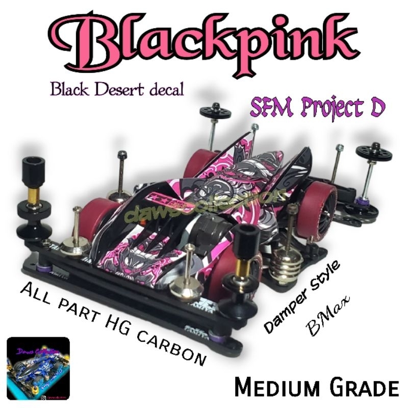 Jual Tamiya mini4wd Side Damper BMax Class sfm carbon chassis Project D ...