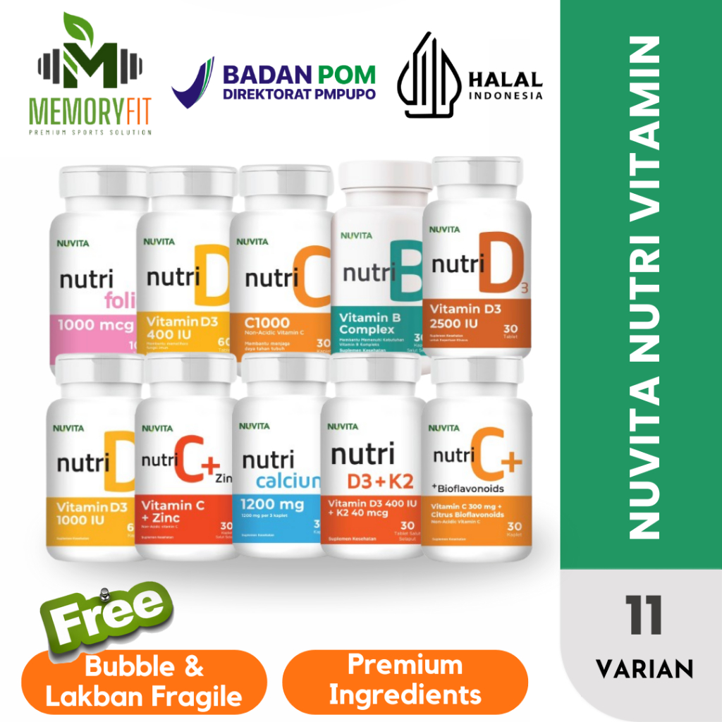 Jual NUVITA NUTRI VITAMIN DEWASA VITAMIN KESEHATAN BPOM HALAL ASLI ...