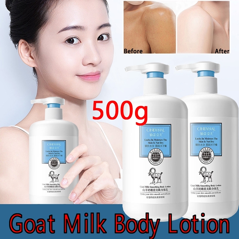 Jual 500g Goat Milk Body Lotion Whitening Susu Kambing Body Pelembab Pemutih Pencerah Badan ...