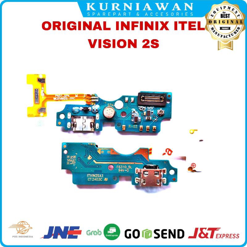 Jual Konektor Charger Infinix Itel Vision 2s Pcb Board Usb Papan Con Cas Mic Ori | Shopee Indonesia