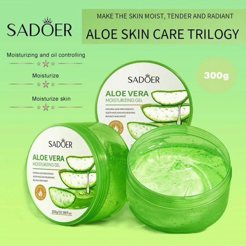 Jual SADOER ALOE VERA Moisturizer gel pelembab wajah glowing memperbaiki skin barrier ...