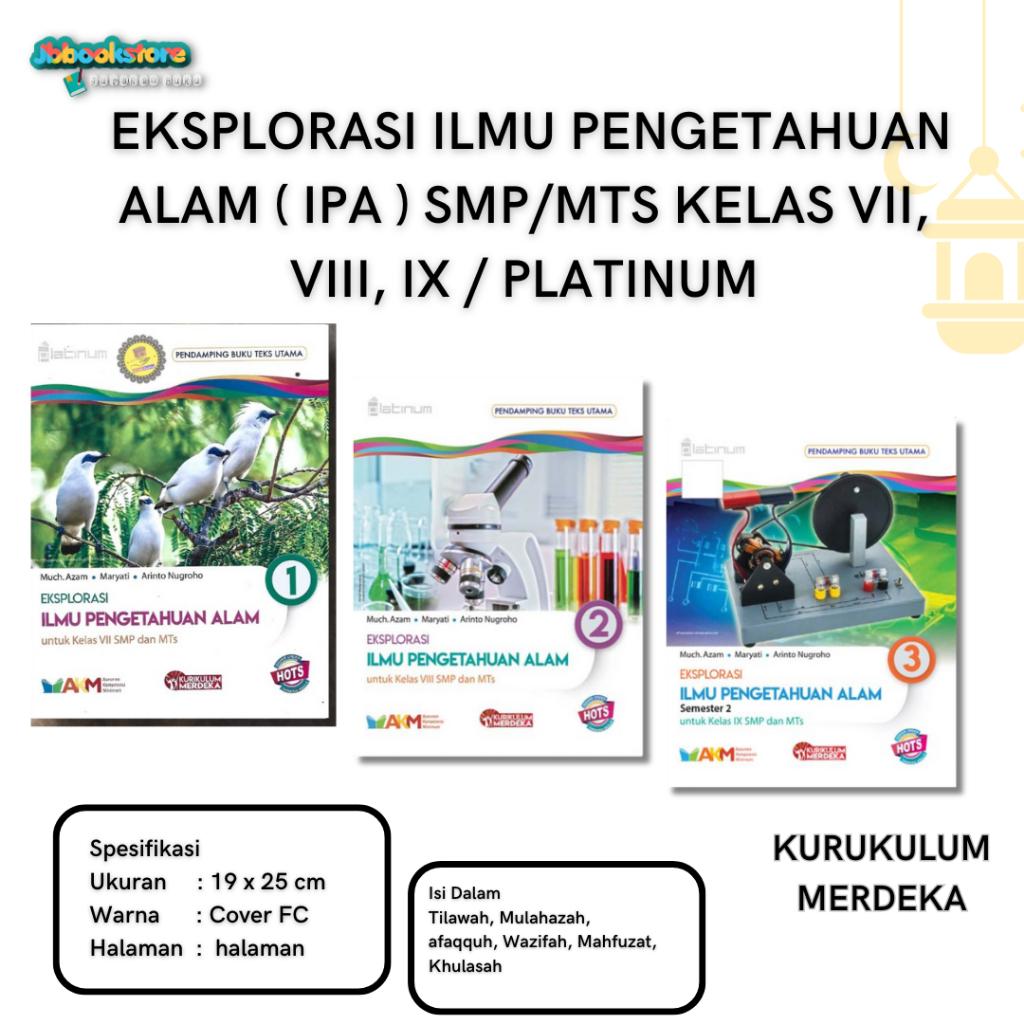 Jual Buku Eksplorasi Ilmu Pengetahuan Alam SMP kls 7 8 9 / IPA SMP ...