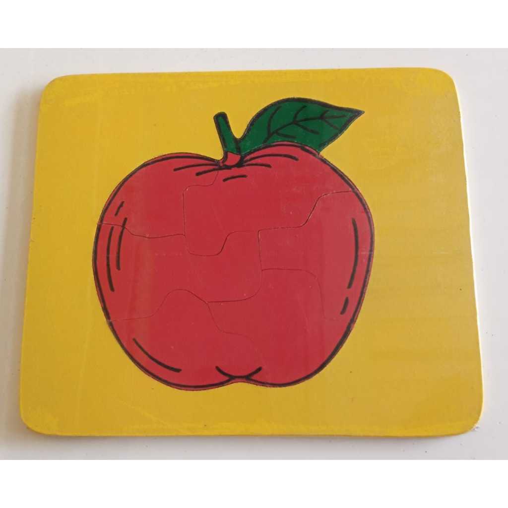 Jual Mainan Edukasi untuk Anak Umur 3 Tahun ke atas Puzzle Buah Apel ...