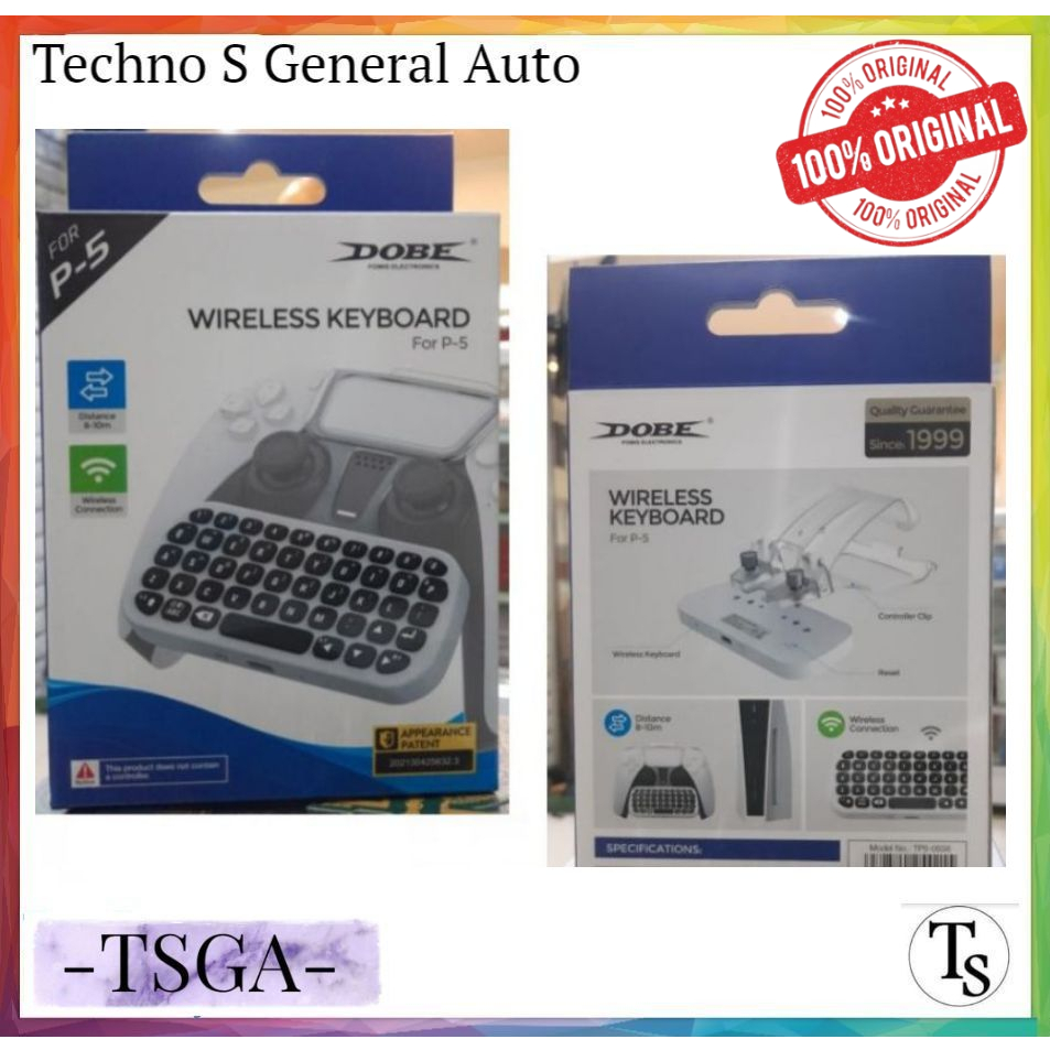 Jual Wireless Keyboard Controller For Stick PS5 Dobe - Keyboard Stik PS ...