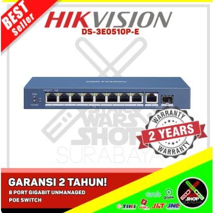 Jual HIKVISION DS-3E0510P-E - GIGABIT POE SWITCH | Shopee Indonesia