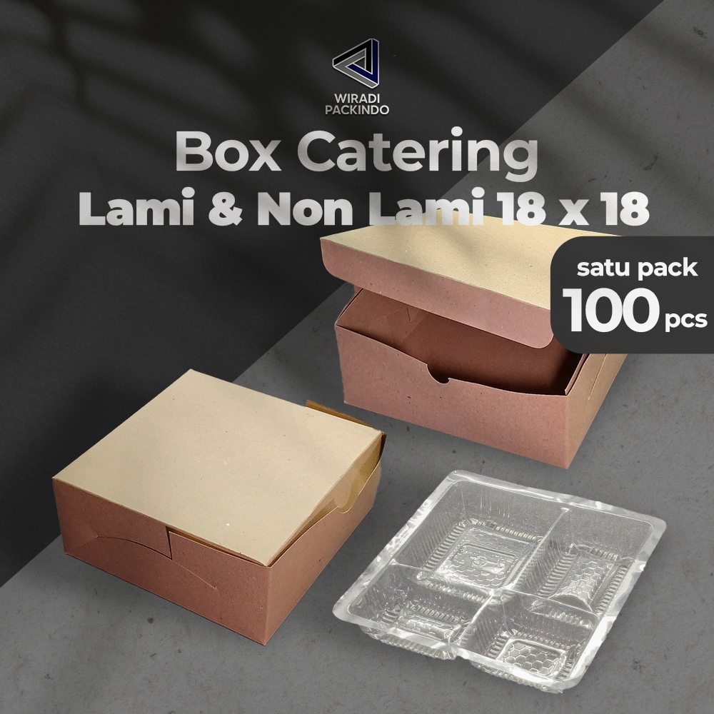 Jual DUS KOTAK KATERING TEBAL 325 GSM / CAKE / BOX KUE/ NASI 18X18 ...