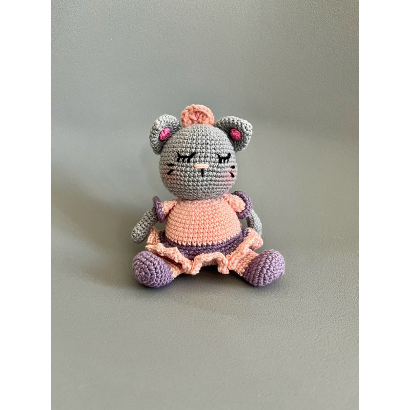 Jual Boneka Rajut / Pink Cat Crochet Doll / Keychain | Shopee Indonesia