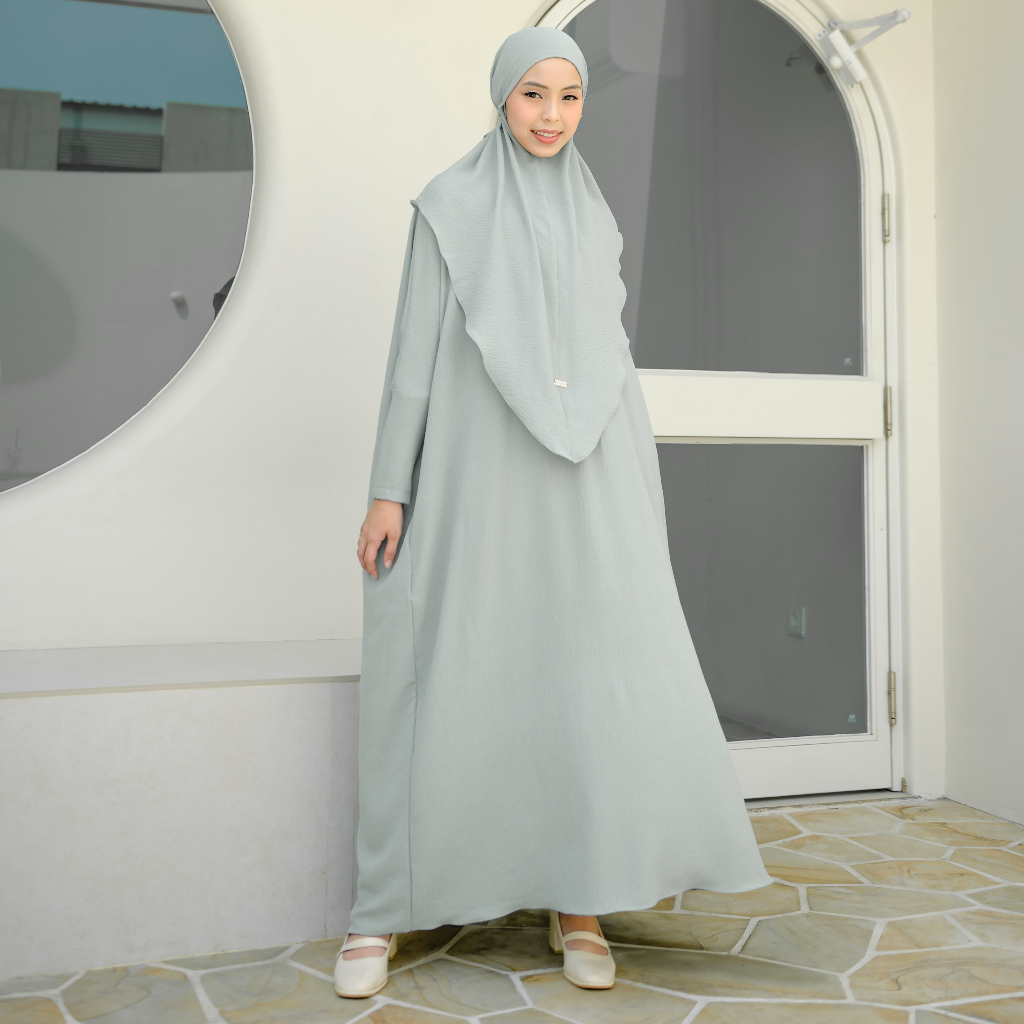 Jual Hafsha Abaya Set (Gamis Umroh Haji Abaya Set Kerudung) | Shopee Indonesia