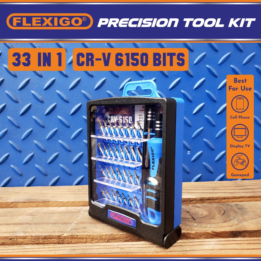 Jual Obeng Presisi set Screwdriver 33 pcs Chrome Vanadium spec 6150 ...