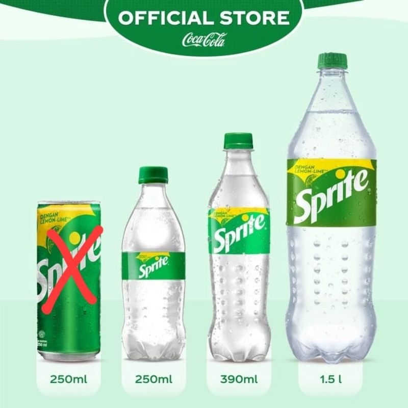 Jual SPRITE Lemon Lime Minuman Soda Botol 250ml | Shopee Indonesia