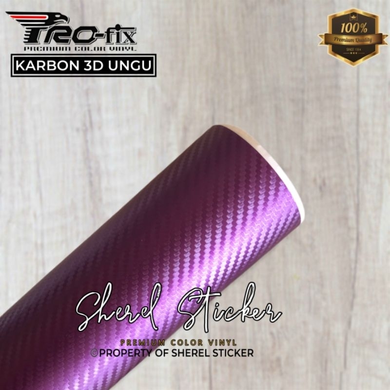 Jual Sticker skotlet karbon 3D ungu tekstur kasar profix premium vinyl ...